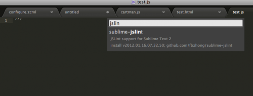 JSLint integration for Sublime Text 2