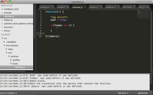 JSLint integration for Sublime Text 2